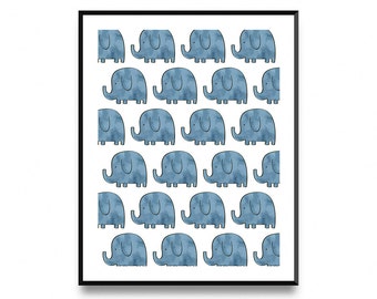 Items similar to Baby Elephant Print , Watercolour Print, Nursery Art ...
