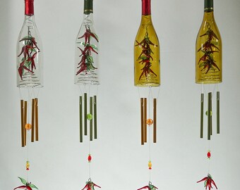 Bottle wind chime | Etsy