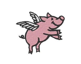 Pig embroidery | Etsy