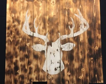 Deer wood burning | Etsy