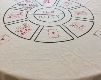 Card game tablecloth | Etsy