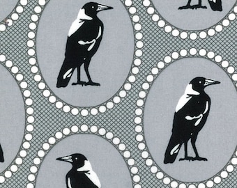 Magpie fabric | Etsy