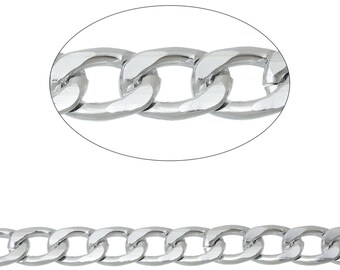 Curved link chain | Etsy