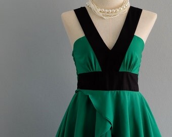 Grass green dress | Etsy