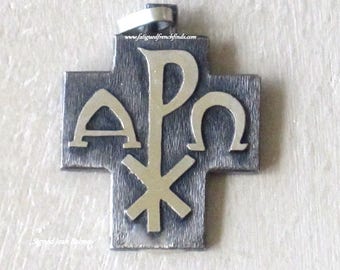 Chi rho cross | Etsy