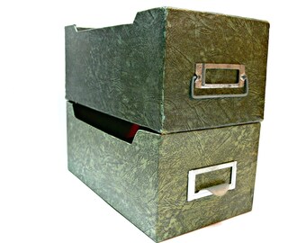 Cardboard file box | Etsy