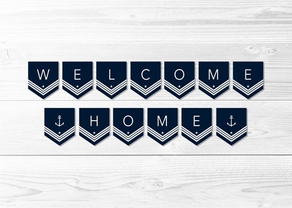 Welcome Home Navy Banner Welcome Home Banner Military
