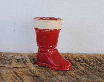 Paper mache santa | Etsy