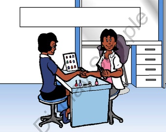 Cartoon nail tech | Etsy