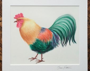 Chicken painting | Etsy