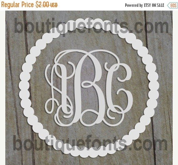 On Sale Pearl Monogram Frame SVG Silhouette by boutiquefonts