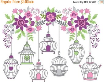 Bird cage clipart | Etsy