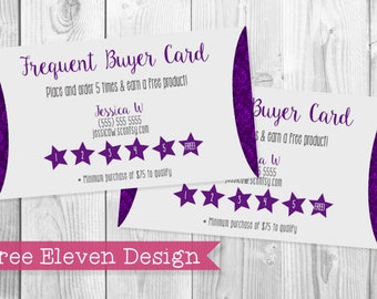 Frequent buyer card | Etsy