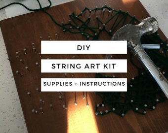 Unique string art kit related items | Etsy