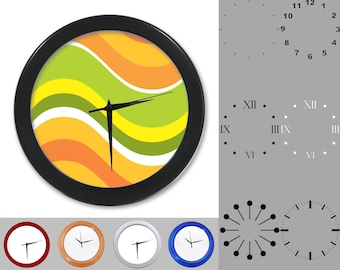 Rainbow wall clock | Etsy
