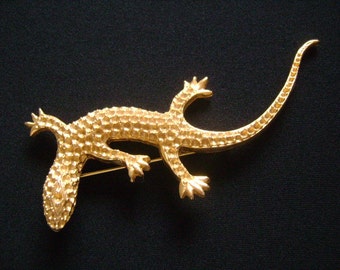 Gecko brooch | Etsy