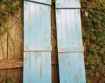 Unique blue shutters related items | Etsy