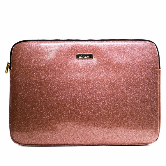 Rose Gold Glitter Laptop Sleeve for Macbook Any 13