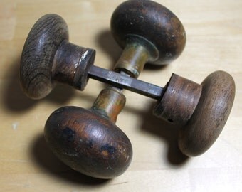 Wooden door knobs | Etsy