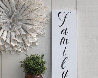 Vertical sign | Etsy