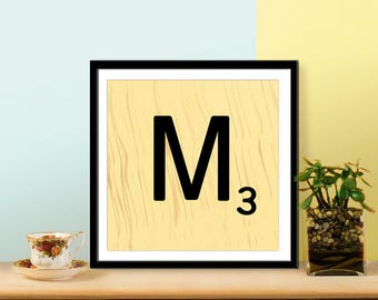 Letter m print | Etsy