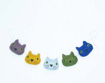 Cat garland | Etsy