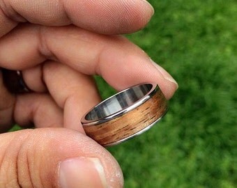 Koa ring | Etsy