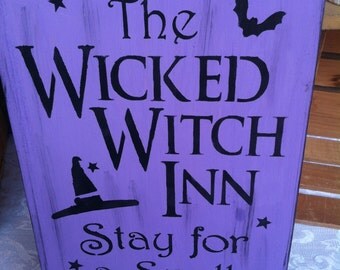 Wicked witch sign | Etsy