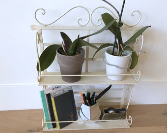 Vintage metal shelf | Etsy