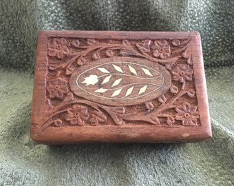 Carved bone box | Etsy