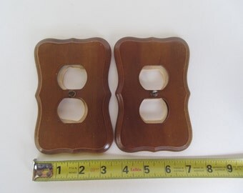 Wood outlet cover | Etsy