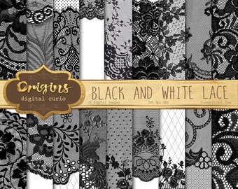 Wedding Satin and Lace Digital Paper lace papers bridal