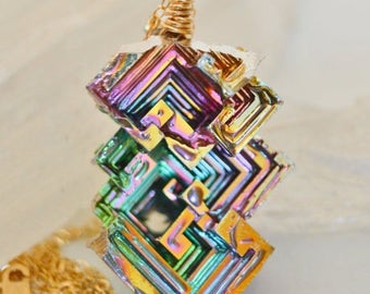 Bismuth jewelry | Etsy
