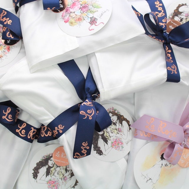 Le Rose Gifts Bridesmaid Robes Floral Robes by LeRoseGifts