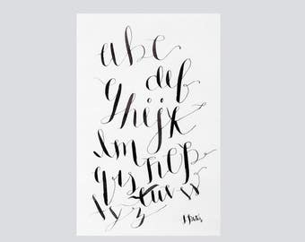 Calligraphy alphabet | Etsy