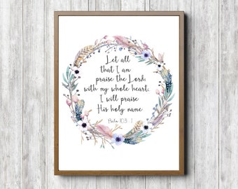 Scripture printable | Etsy