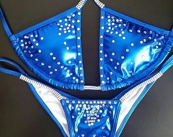 Rhinestone swimsuit | Etsy