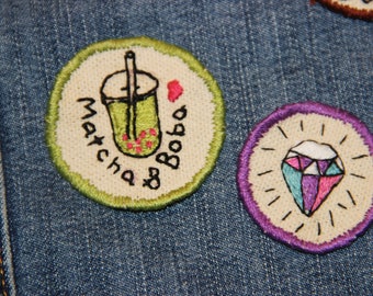 Boba patch | Etsy