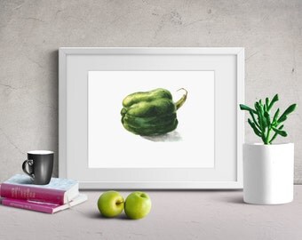 Bell pepper art | Etsy