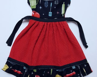 Red linen dress | Etsy