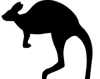 Kangaroo decal | Etsy