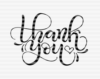 Thank you svg file | Etsy