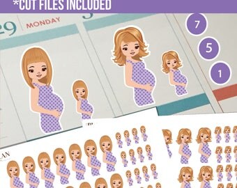 Pregnant stickers | Etsy
