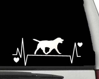 Yellow lab decal | Etsy