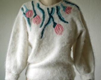 Angora sweater | Etsy