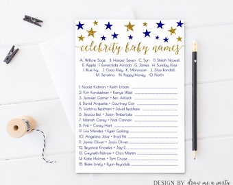 Twin Celebrity Baby Shower Game Twin Celebrity Baby Name