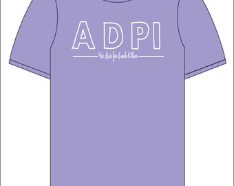 Alpha delta pi shirt | Etsy