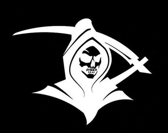 Grim reaper sticker | Etsy