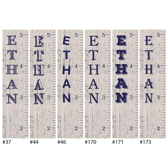 6 Foot Wall Ruler Oversized Canvas Growth Chart Ruler Wooden