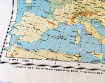 1938 world atlas | Etsy